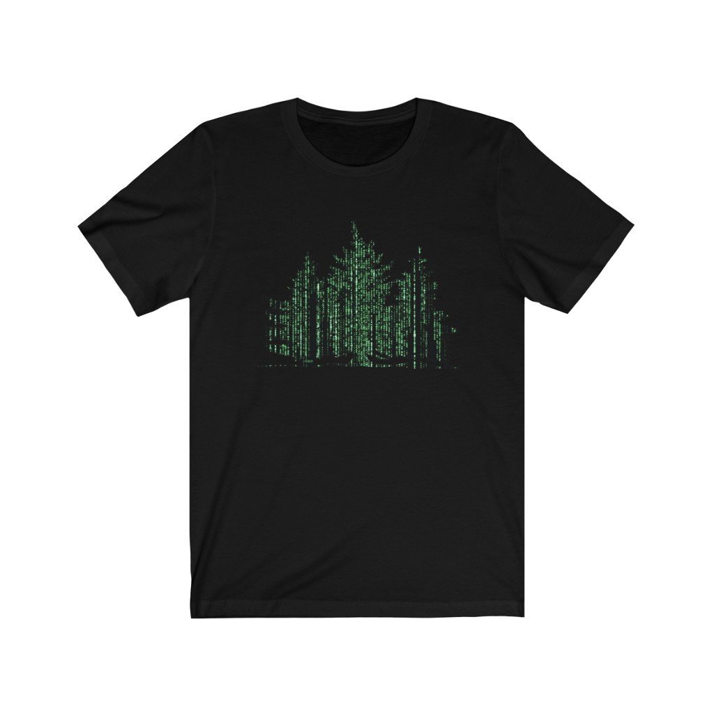 Merry Matrix Trees - Fun Matrix Christmas T-Shirt (Unisex) - NAB It Designs